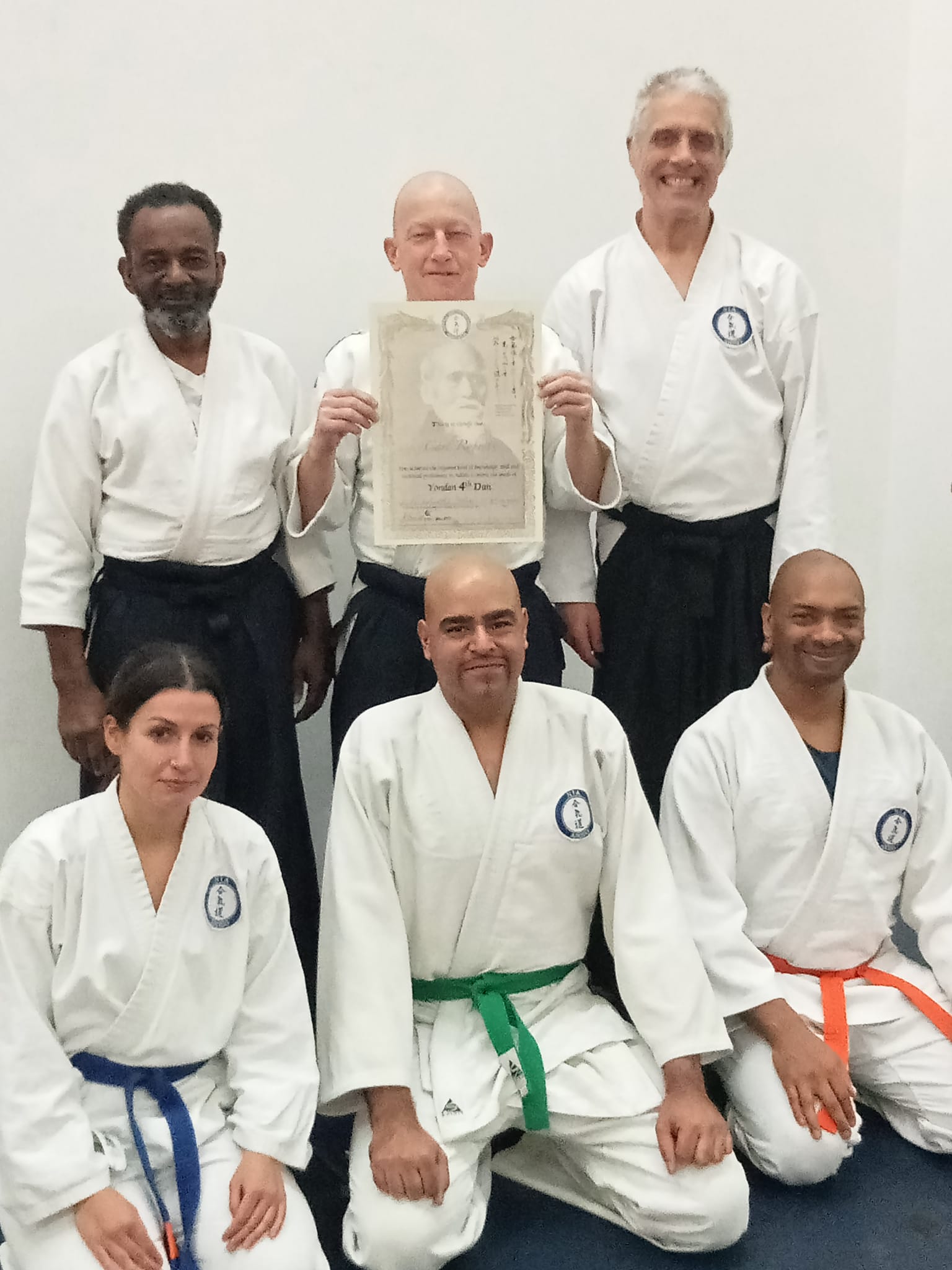 Sensei Carl Roberts receives Yondan Grade - NIA Aikido Club
